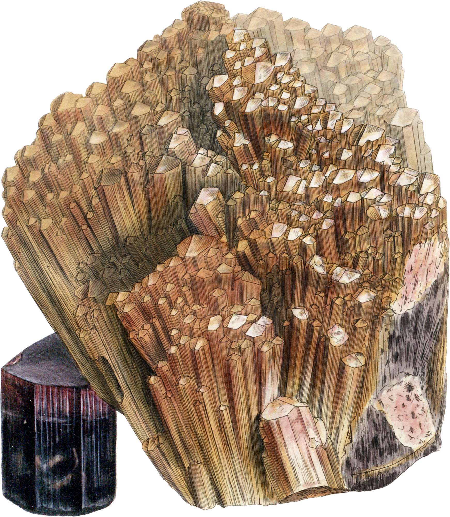 Tourmaline, var. Rubellite - British & Exotic Mineralogy